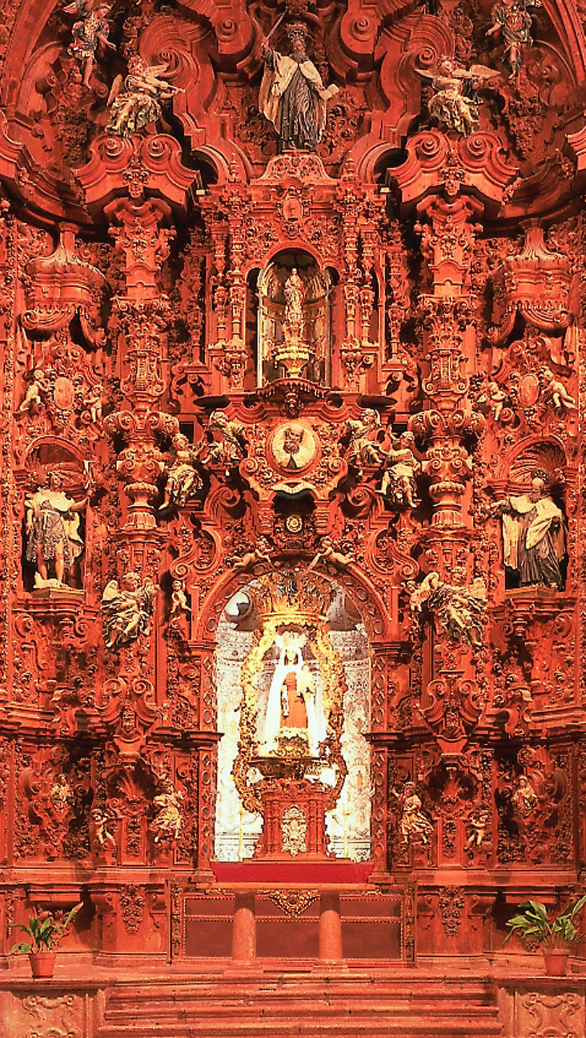 Retablo mayor y retablo de San Elías de la Iglesia del Carmen ...